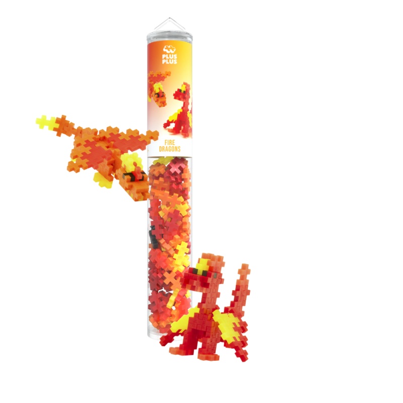 Plus-Plus - Fire Dragons 100 pcs - Daisy Daisy