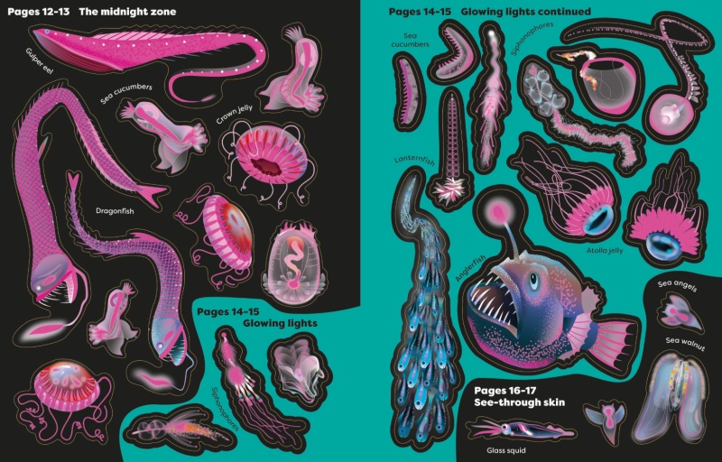 Usborne Big Sticker Book Weird Deep Sea Creatures - Daisy Daisy