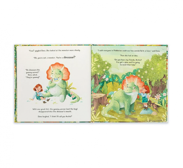 Jellycat Archie My Dinosaur Friend Book - Daisy Daisy