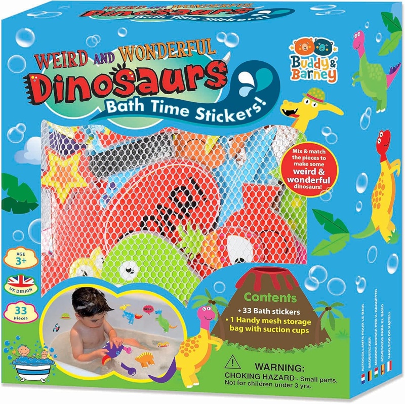 Buddy & Barney Bath Time Stickers - Weird and Wonderful Dinosaurs ...