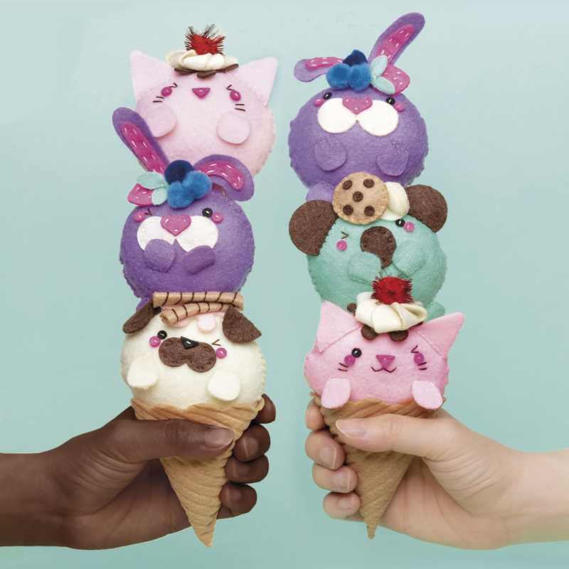 Klutz Sew Your Own Ice Cream Animals book and activity kit - Daisy Daisy