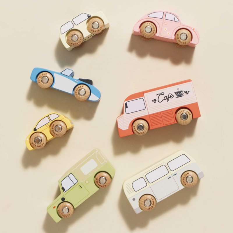 Le Toy Van Wooden Vintage Toy Cars Set - Daisy Daisy