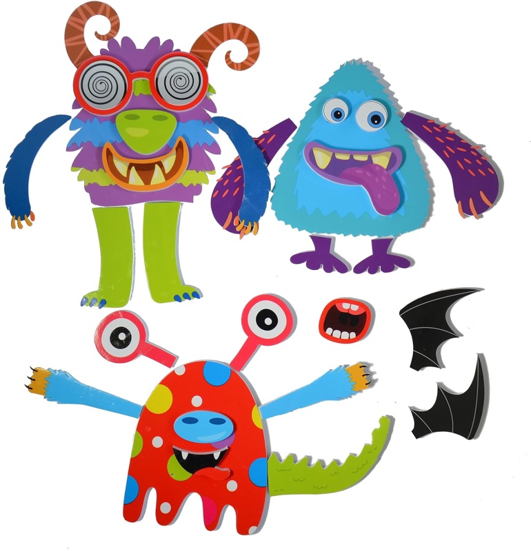 Buddy & Barney Bath Time Stickers - Silly Monsters - Daisy Daisy