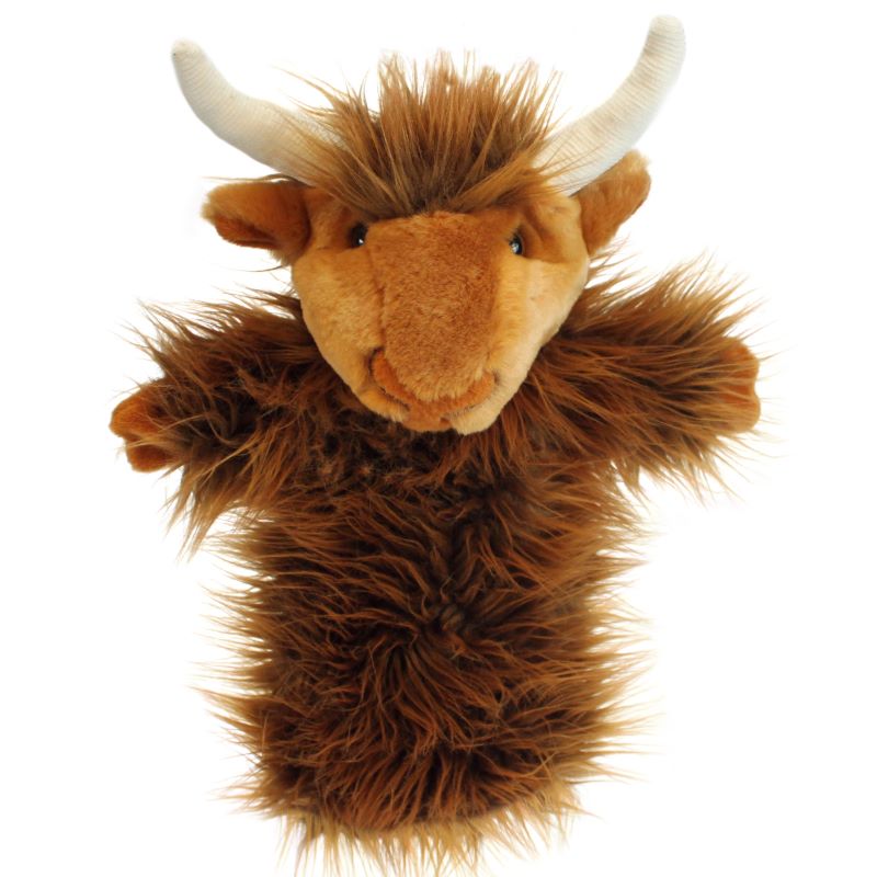 The Puppet Company - Long Sleeved Highland Cow Puppet - Daisy Daisy