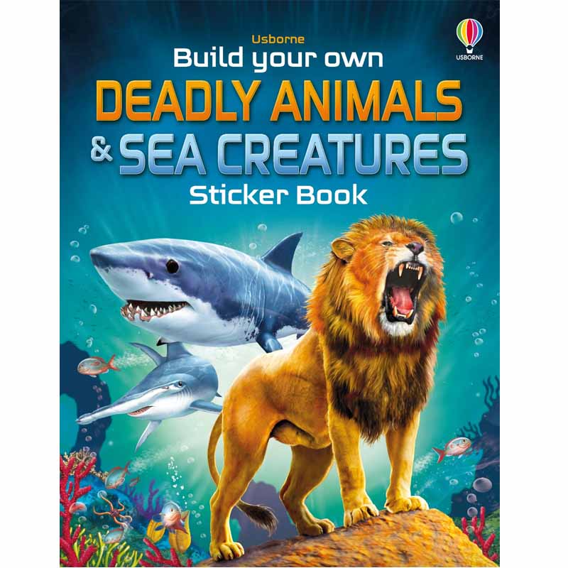 Usborne Build Your Own Deadly Animals & Sea Creatures Sticker Book ...