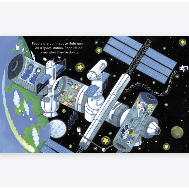 Usborne Peep Inside Space - Daisy Daisy
